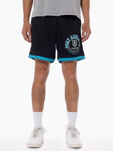 Port Adelaide Power Mens Mesh Basketball Shorts