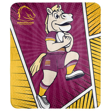 Brisbane Broncos Mascot Fleece Blanket