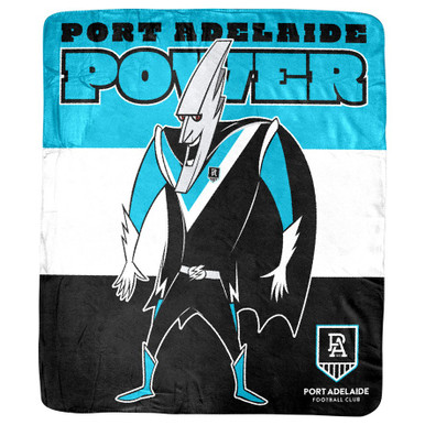 Port Adelaide Power Mascot Fleece Blanket