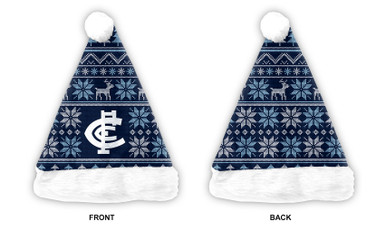 Carlton Blues Christmas Santa Hat