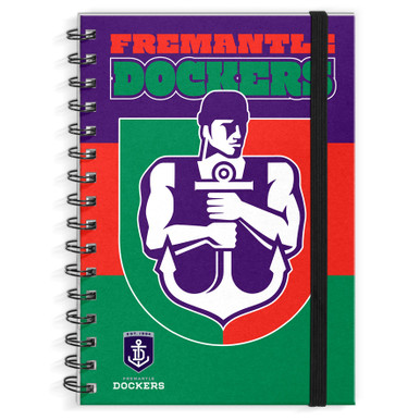 Fremantle Dockers Hard Cover Mascot Notebook