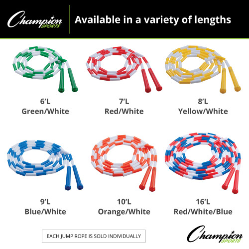PLASTIC SEGMENTED JUMP ROPE - Champion Sports
