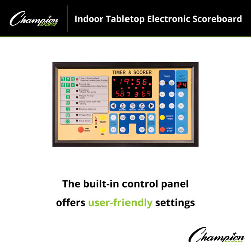 TABLETOP INDOOR ELECTRONIC SCOREBOARD - Champion Sports