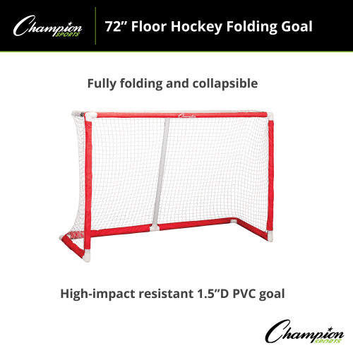 72" FLOOR HOCKEY FOLDING GOAL - Champion Sports