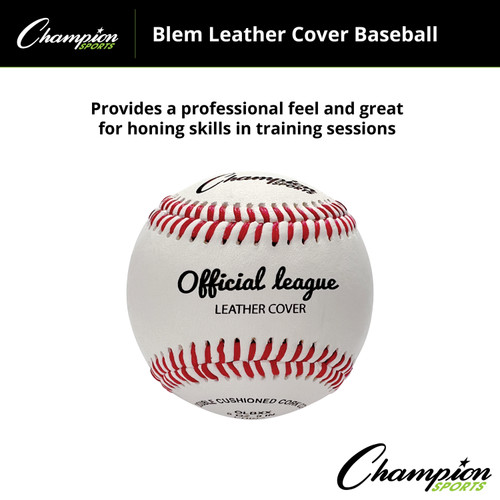BLEM LEATHER COVER BASEBALLS - Champion Sports