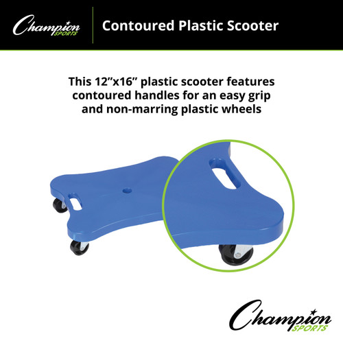 CONTOURED PLASTIC SCOOTER - Champion Sports