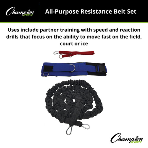 ALL PURPOSE RESISTANCE BELT SET - Champion Sports