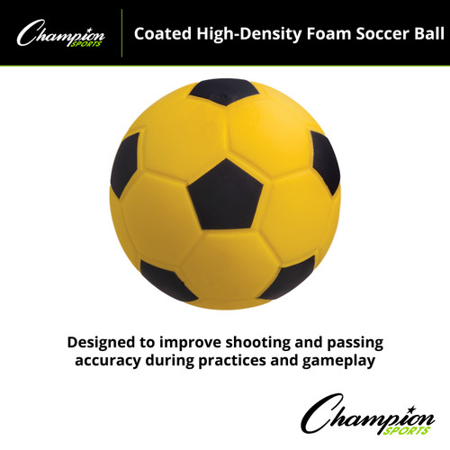 COATED HIGH-DENSITY FOAM SOCCER BALL - Champion Sports