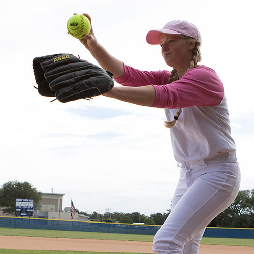 12" LEATHER POLY CORE SOFTBALL, NFHS APPROVED - Champion Sports
