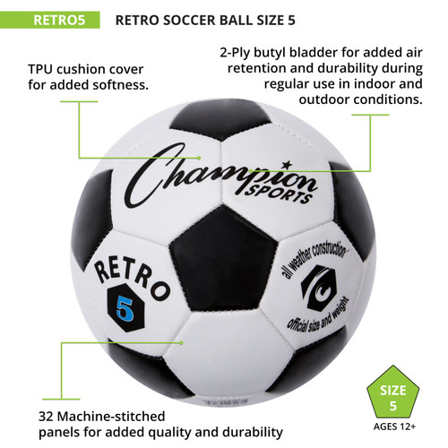 RETRO SOCCER BALL - Champion Sports