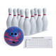 PLASTIC BOWLING BALL AND PIN SET - Champion Sports