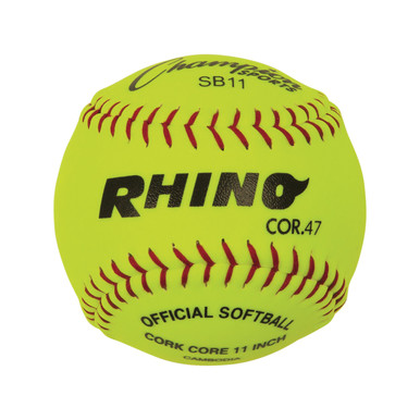 11" SYNTHETIC LEATHER CORK CORE SOFTBALL - Champion Sports