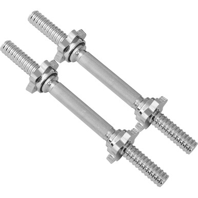 PAIR OF THREADED DUMBBELL HANDLES WITH STAR COLLAR - Champion Sports