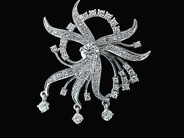 DIAMOND CIRCLE PIN | Antique Womens Pins NYC | Vintage Womens Brooches ...
