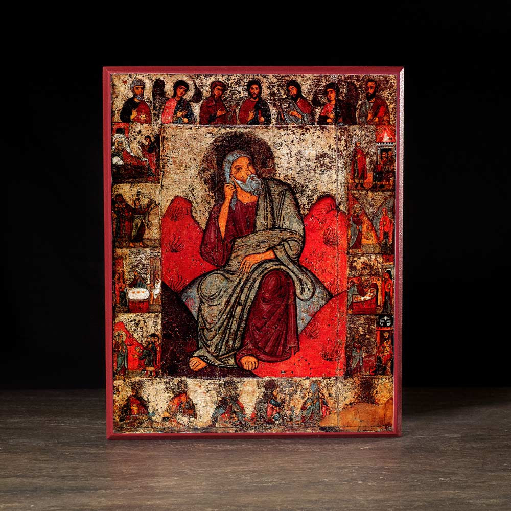 Prophet Elijah With Scenes (XIIIc) Icon - S144 - Legacy Icons