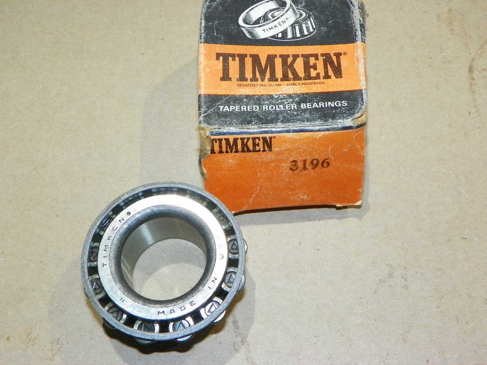 New Timken Timken 3196 Tapered Roller Bearing Cone Made in USA | Old ...