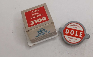 New Dole Dole DR-8 Pressurized Radiator Cap 4 LBS NOS | Old Car Parts ...