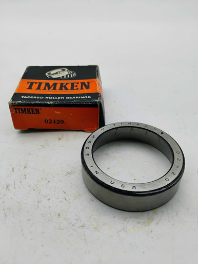 New Timken Timken 02420 Tapered Roller Bearing Cup NOS Made in USA | Old Car Parts NW (ocpnw. com)