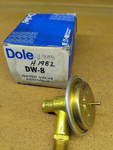 New Dole Dole DW8 Water Valve Assembly H1982 NORS Made in USA | Old Car ...