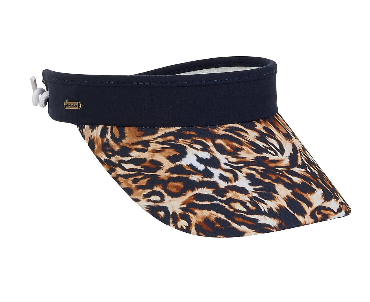 Women's Adjustable Coil Visor by Sun N' Sand – "Animal Print" - Cotton ...