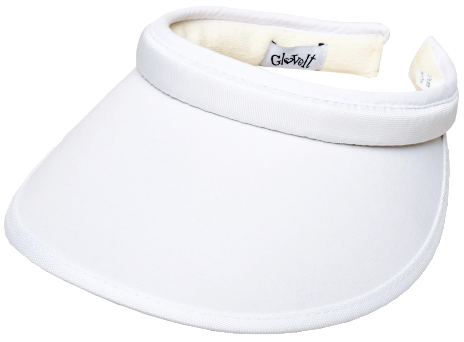 Women's Stylish Cloth Visor by Glove It – "Solid White" - UV 50 ...