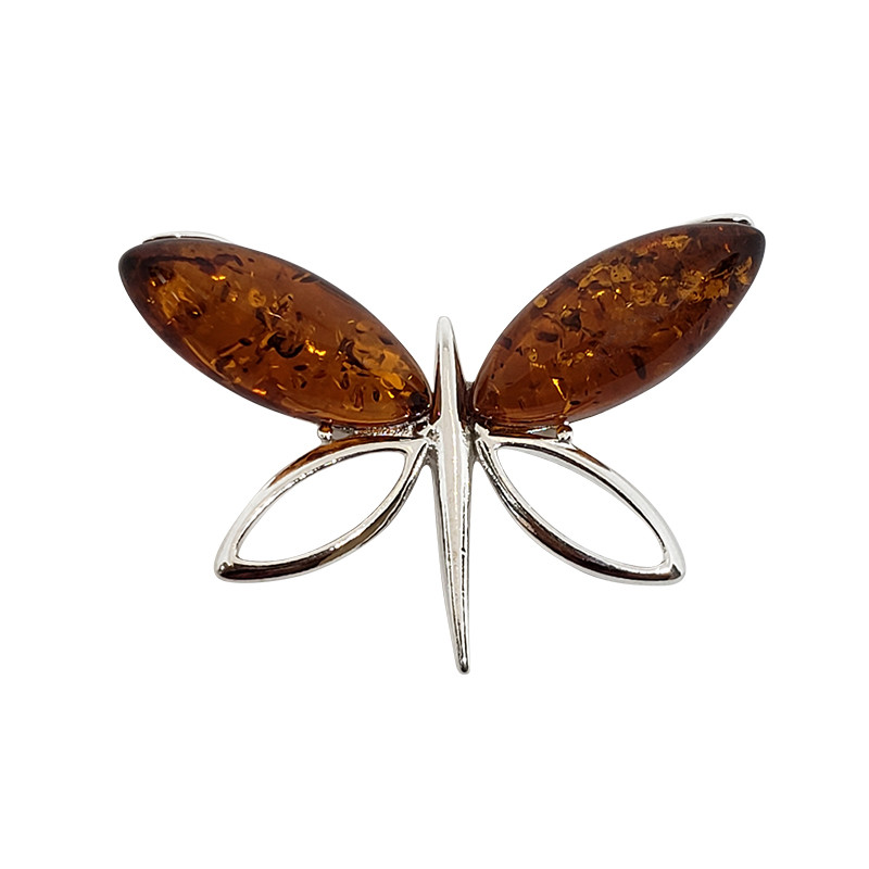 Baltic Amber Dragonfly Pendant