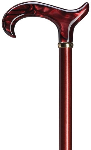 Ladies Ruby Pearl Walking Cane - Exquisite Canes