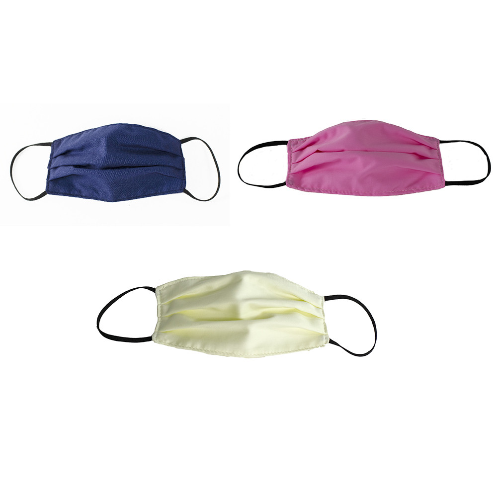 Washable and Reusable Pleated 3 Ply Cloth Face Mask - Exquisite Canes