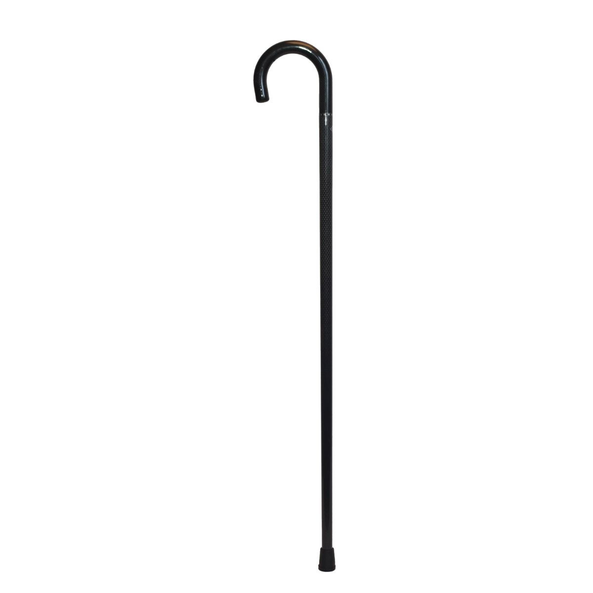 Men's Black Crook Handle Triple Wound Carbon Fiber Walking Cane ...