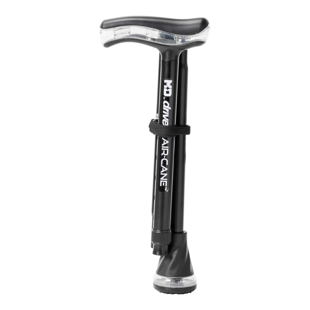 Drive Medical MD by Drive Air-Adjustable Folding Cane Black Onyx ...