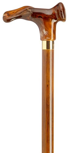 Amber Cherry Contour Palm Grip Comfort Handle Walking Cane - Exquisite ...
