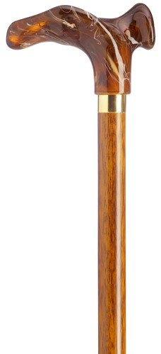 Amber Cherry Contour Palm Grip Comfort Handle Walking Cane - Exquisite ...