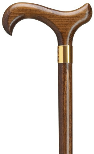Ladies Walnut Derby Walking Cane - Exquisite Canes
