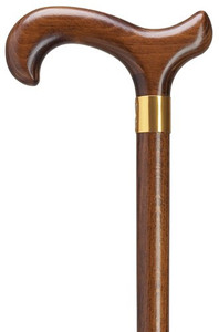 Men's Walnut Opera Handle Walking Cane - Exquisite Canes