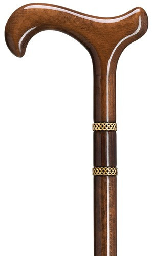 Ladies German Bijoux Walnut Walking Cane - Exquisite Canes