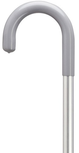 Aluminum Crook Handle "Hospital" Cane-Non-Adjustable - Exquisite Canes