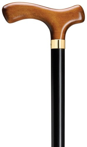 Men's Extra Tall Scorched Cherry Handle Walking Cane - Exquisite Canes