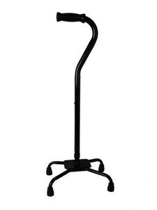 Bariatric Adjustable Length Large Quad Cane-Black - Exquisite Canes