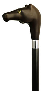 European Brown Horse Head Handle Walking Cane - Exquisite Canes