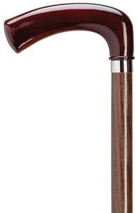 Men's Walnut Opera Handle Walking Cane - Exquisite Canes