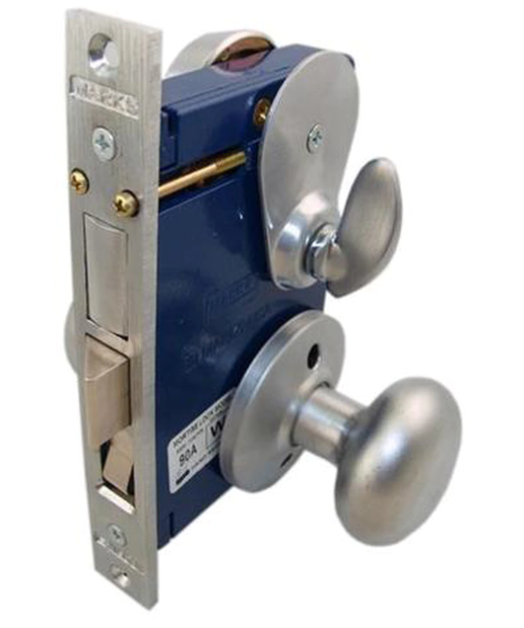 Marks 22AC Ornament Iron Mortise Lockset for Security and Storm Doors