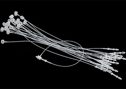 500 Securirty Ties Tagging Fastener Loops Plastic Clear 3" - Zakka Canada