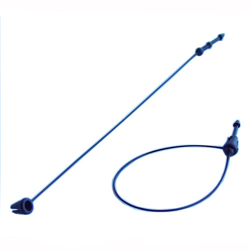 500 Security Ties Tagging Fastener Loops Plastic-Black 3" - Zakka Canada