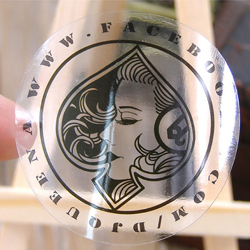 Custom Sticker Label Clear PVC Transparent - Zakka Canada