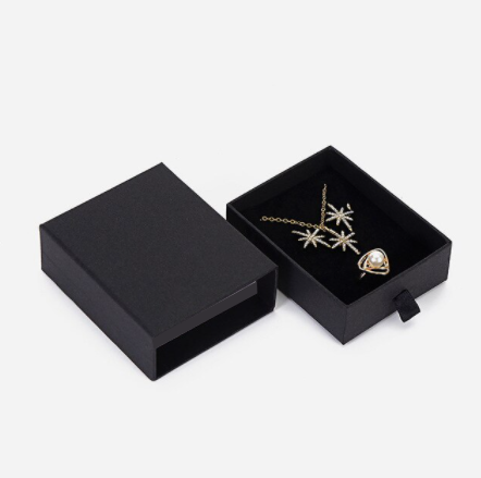 Jewelry Slide Drawer Box Matte Black - Zakka Canada