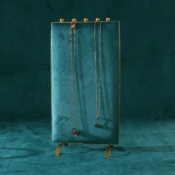 Vintage Inspired Reversible Gold Trim Velvet Jewelry Display Panel ...