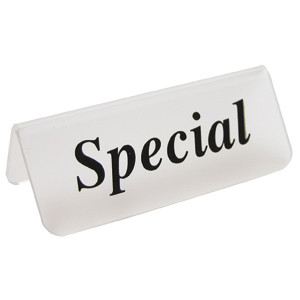 Metal Showcase Sign "Special" - Zakka Canada