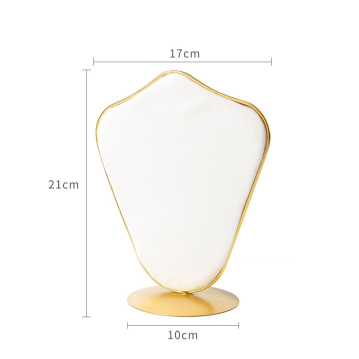 Vintage Inspired Reversible Gold Trim Padded Velvet Neck Bust Stand ...