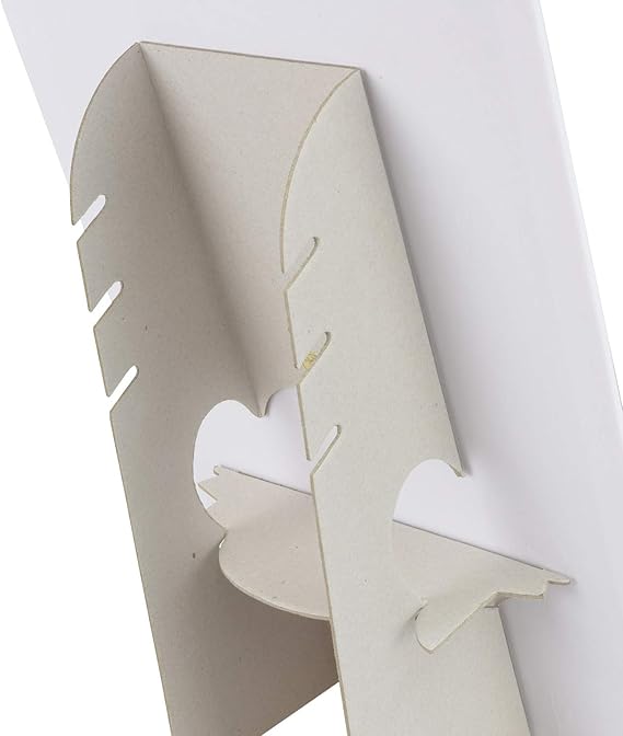 18-Hooks Chain Necklace Easel Display White Leather - Zakka Canada