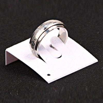 100 Plastic Ring Card Insert White - Zakka Canada